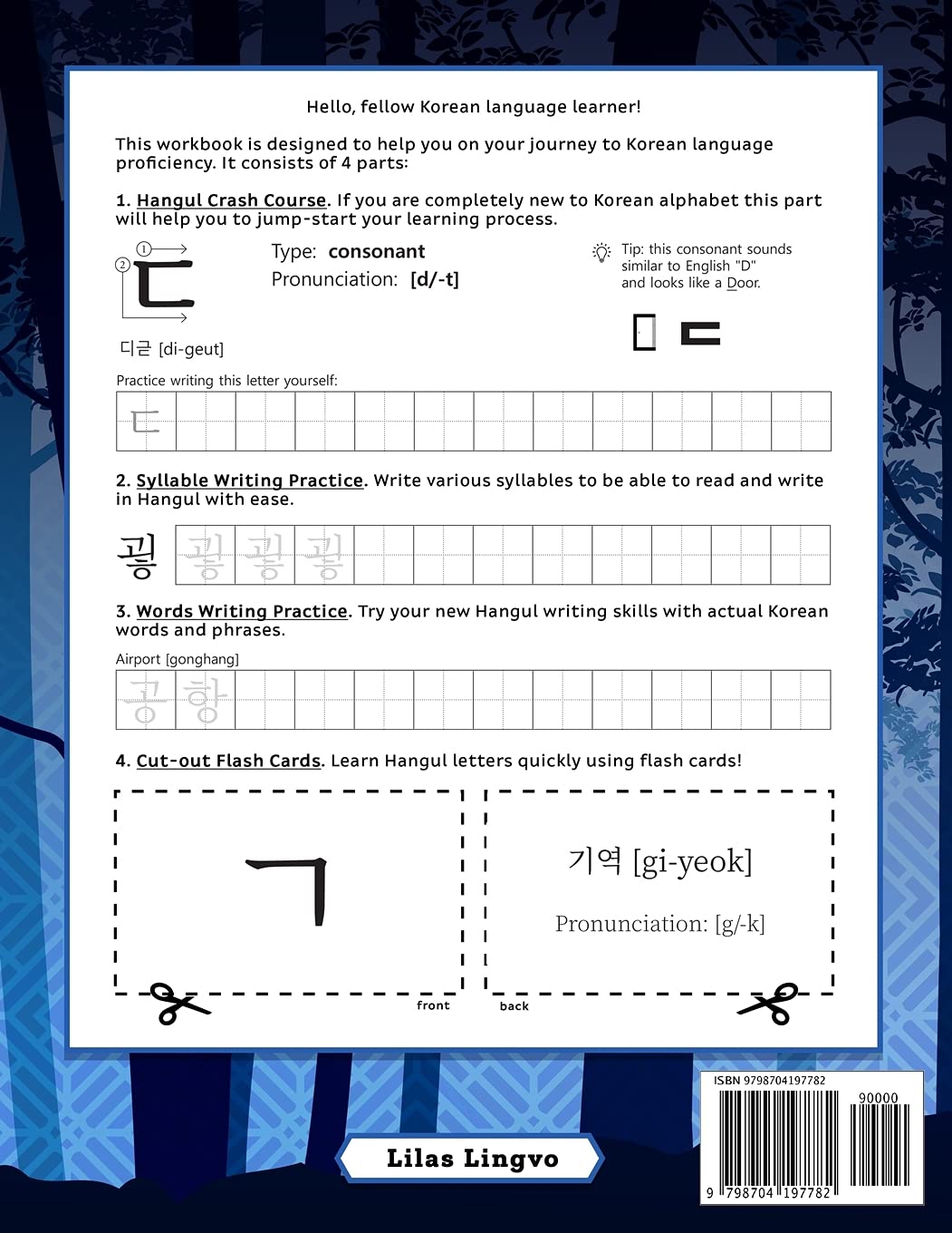 Mua Korean Hangul Writing Workbook: Korean Alphabet for Beginners ...