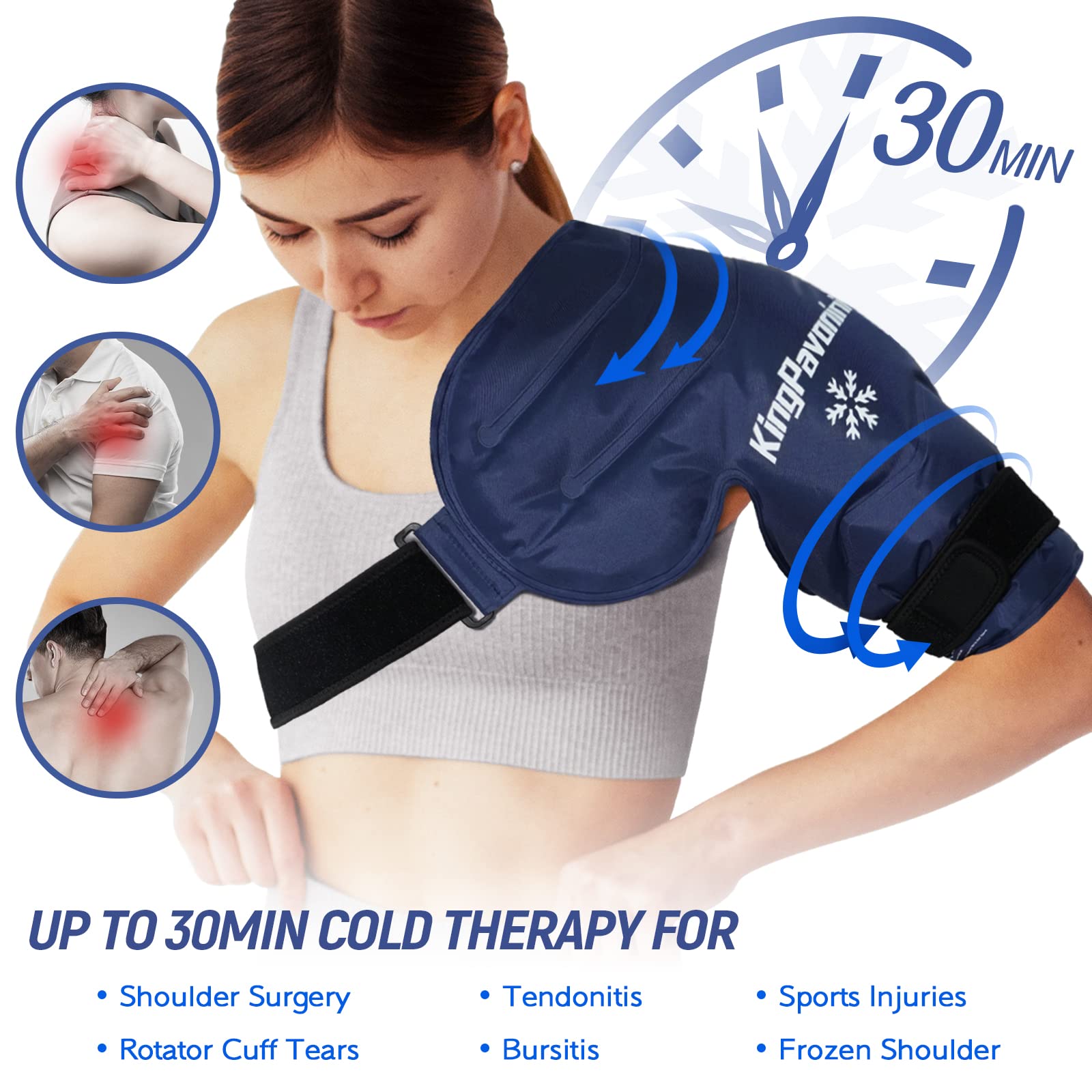 Mua KingPavonini Shoulder Ice Pack Rotator Cuff Cold Therapy, Reusable ...