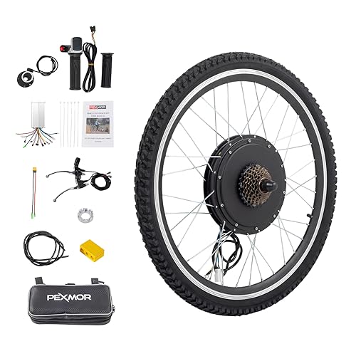 PEXMOR Electric Bike Conversion Kit, 48V 1200W 26" Wheel E-Bike Hub ...