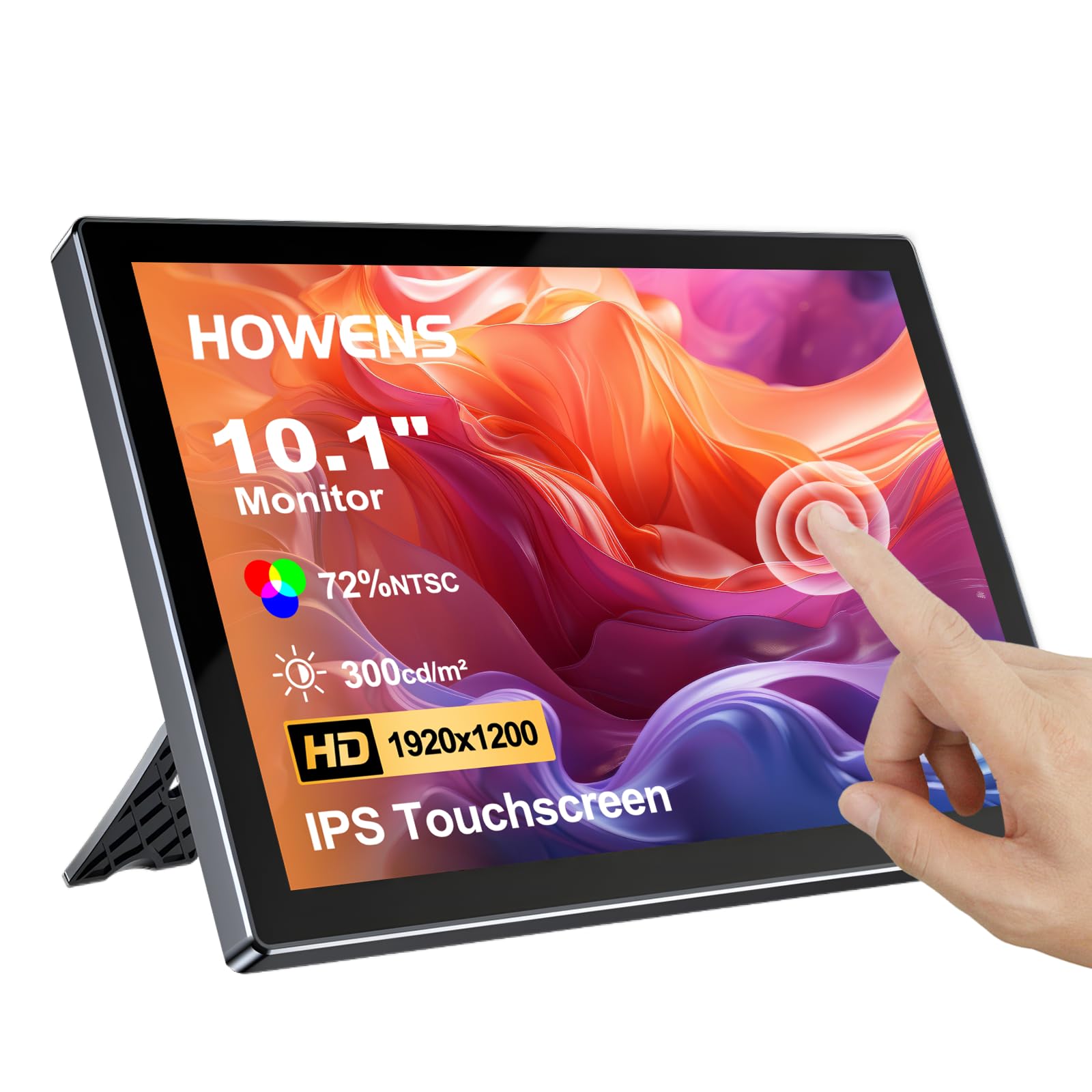 HOWENS 10.1-inch Touchscreen Monitor, HDMI 1920×1200 60hz 16:9 IPS ...