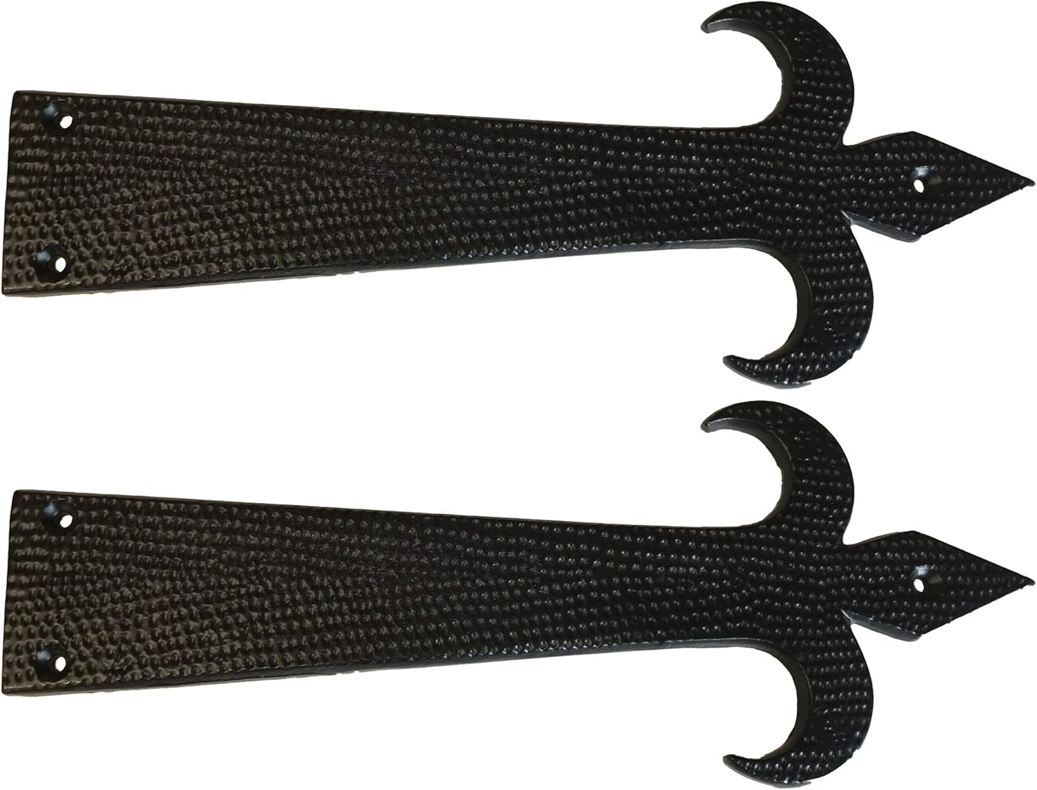 10" - DS-117 - Pitted Fleur Decorative Iron Strap - Antique Style Iron ...