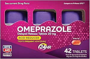 Amazon.com: Rite Aid Acid Reducer Omeprazole Delayed Release Tablets ...