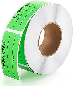Amazon.com : 1 x 2.25 Inch Quality Control Inventory Labels 600 Labels ...