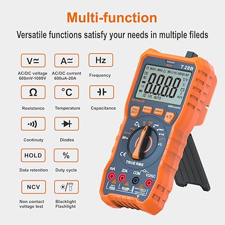 Mua True RMS Digital Multimeter Tester, Auto-Ranging AC DC 20A Ohmmeter ...
