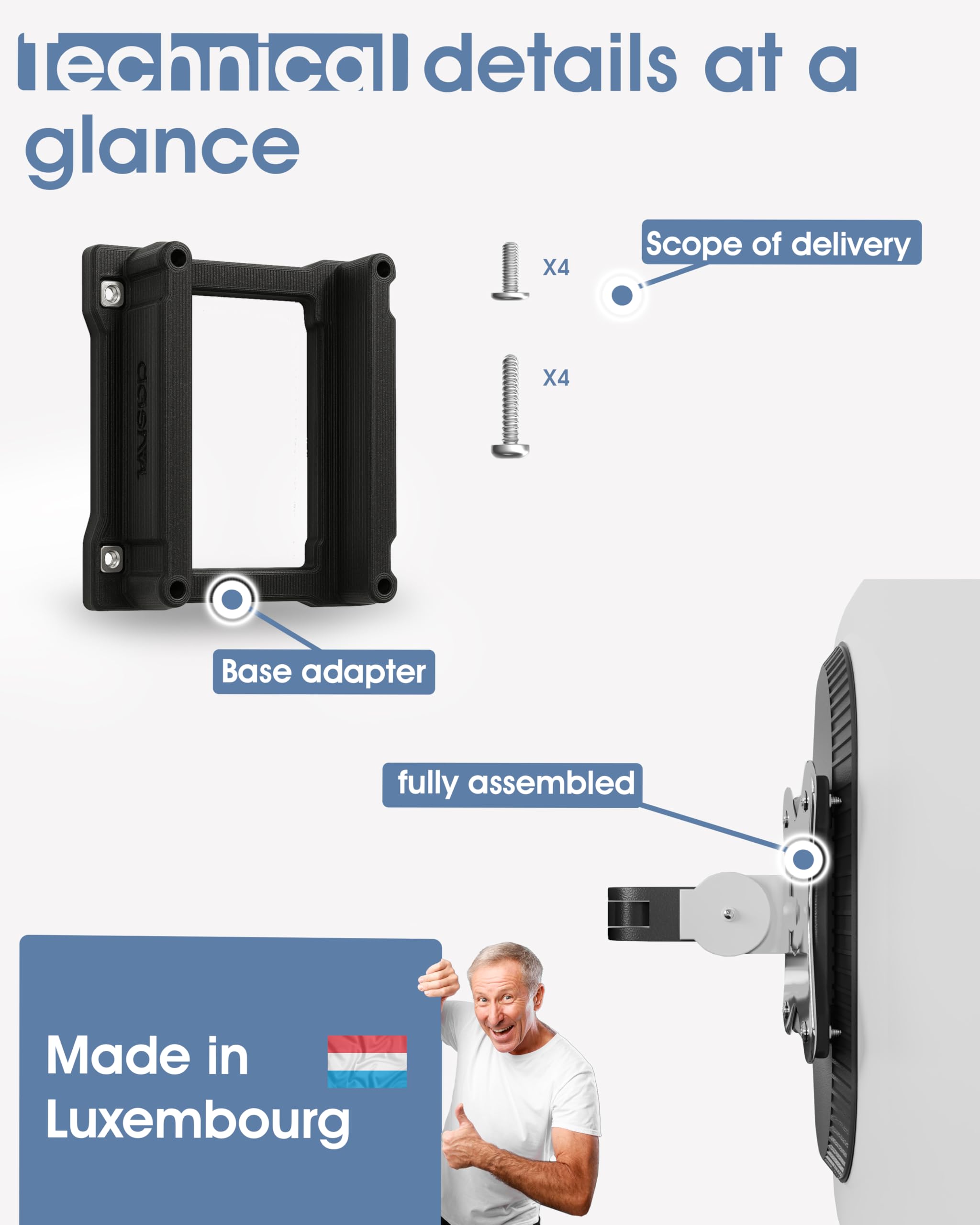 Mua 3IDEE VESA adapter compatible with DELL Alienware AW3423DW Gaming ...