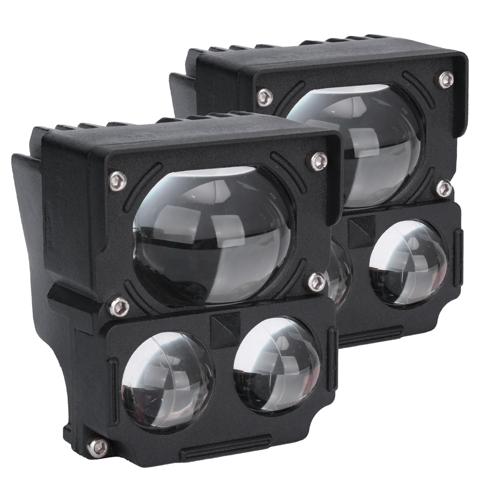 JIEPENG 2Pcs 3 inch LED Work Light Pods Cube Strobe Light Off Road ...