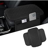 Amazon.com: IHOTDER Car Center Console Cover,Leather Arm Rest Cover for ...