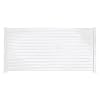 Quickscreen Aluminum Slat Panel Kit (White) 94” x 71" Horizontal ...