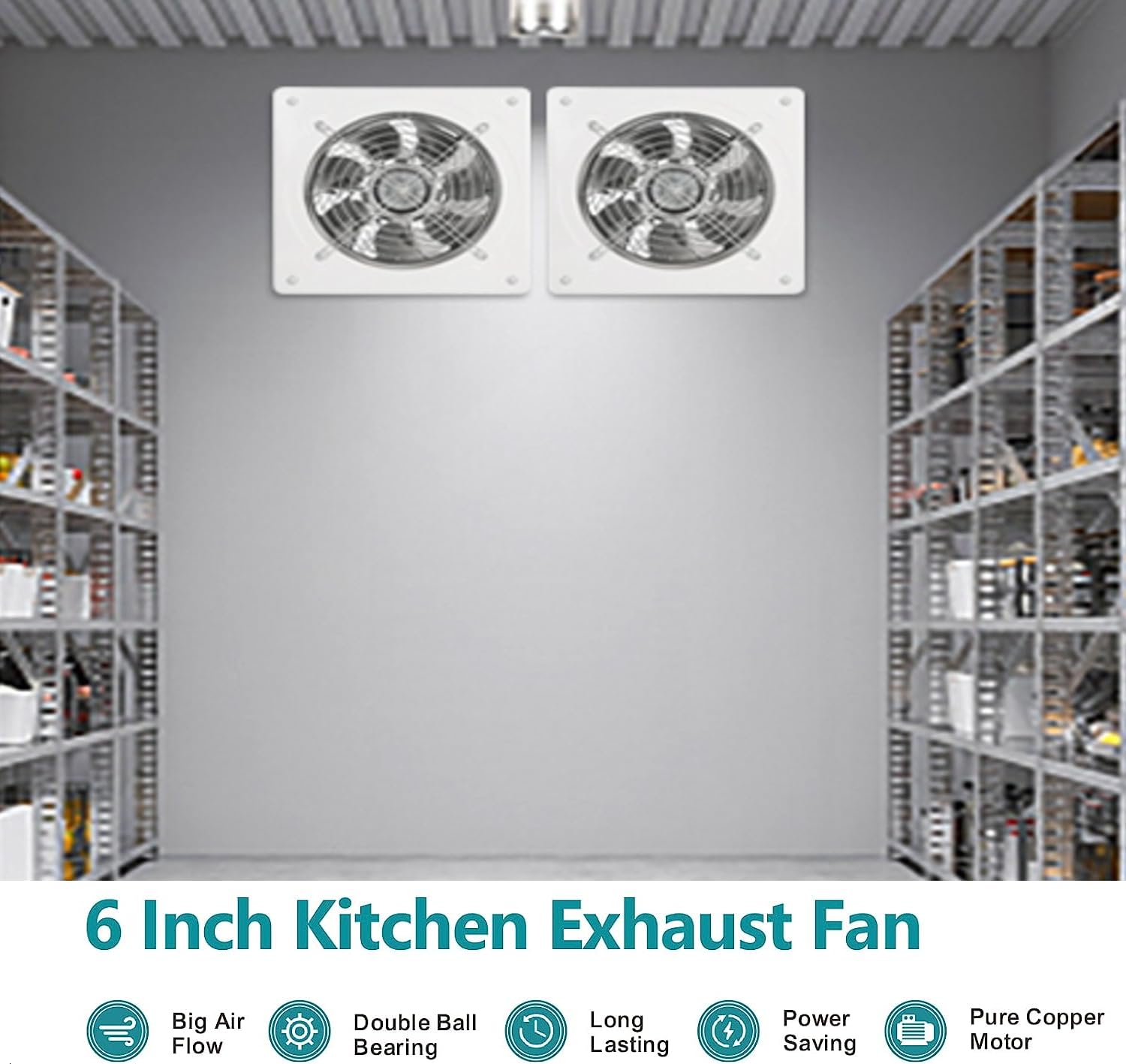 Mua Aydomer 6 inch Exhaust Fan 42W Through-wall installation ...