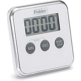 Amazon.com: Polder Digital Hourglass Kitchen Timer, Red: Home & Kitchen
