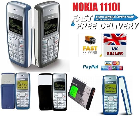 Nokia 1110i with Ultra Bright LCD Sim Free/Unlocked: Amazon.co.uk ...