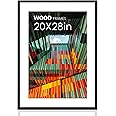 Amazon.com - 20x28 Poster Frame,28x20 Natural Soild Wood Black Picture ...