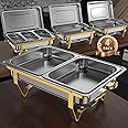 Amazon.com: Amhier Chafing Dish Buffet Set, 8QT High Grade Chafing ...