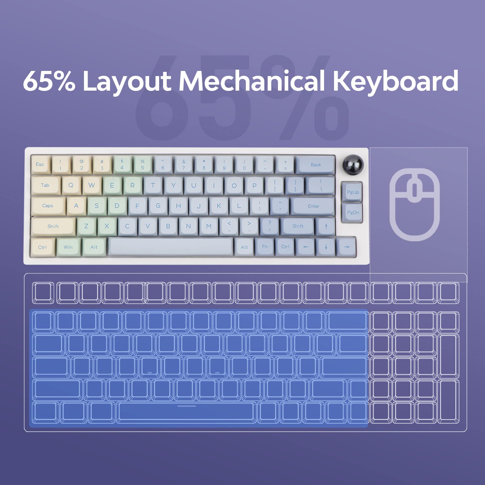 Mua EPOMAKER TH66 PRO Hot Swappable RGB Tri-Mode Mechanical Gaming ...