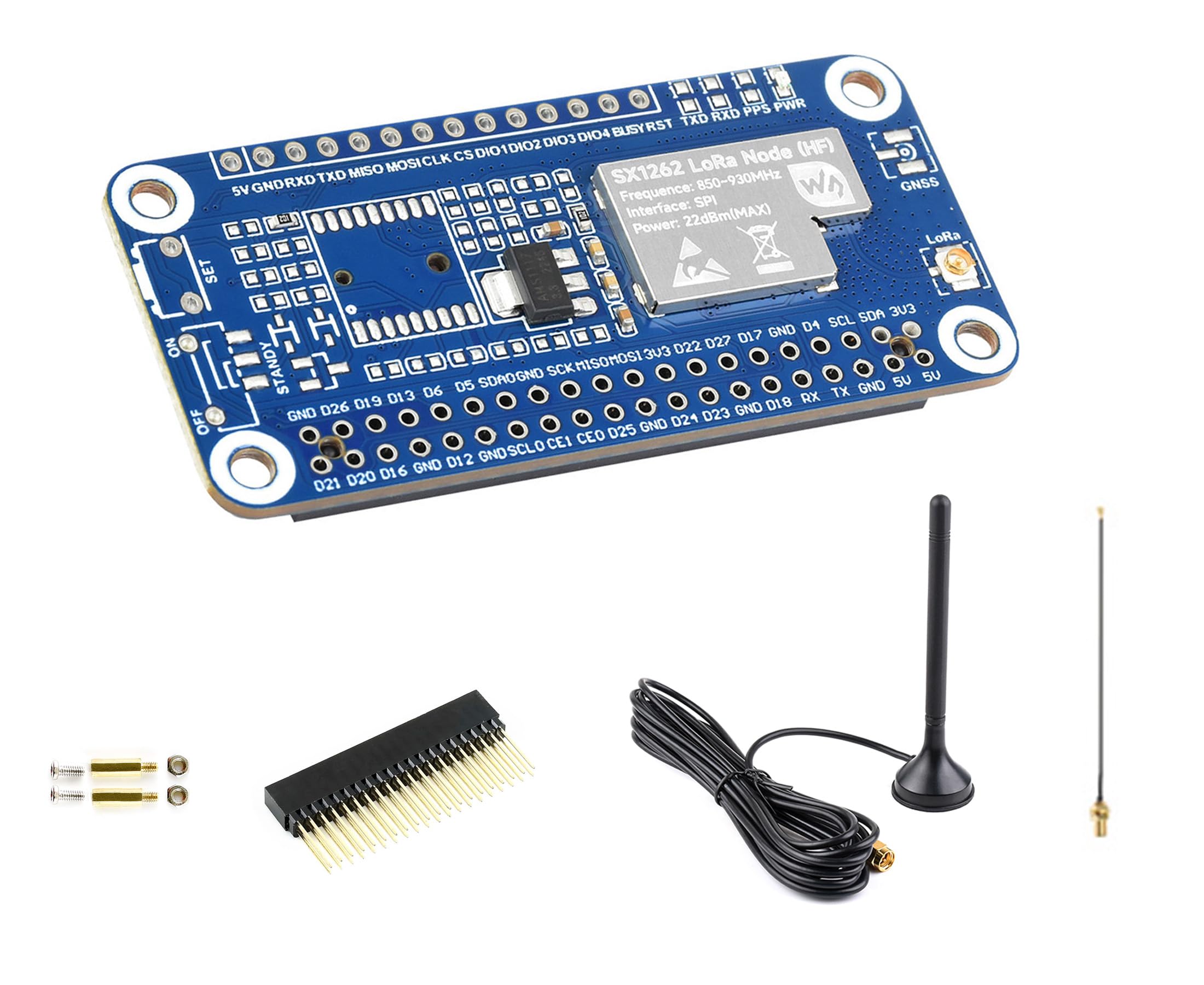 Mua SX1262 868/915M LoRaWAN HAT SX1262 RF Chip LoRa Module Expansion ...