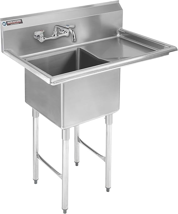 Amazon.com: Stainless Steel Kitchen Sink with Faucet - DuraSteel 1 ...