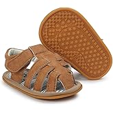 Amazon.com | Baby Boys Girls Sandals Rubber Sole Outdoor First Walker Toddler Girls Boys Summer ...