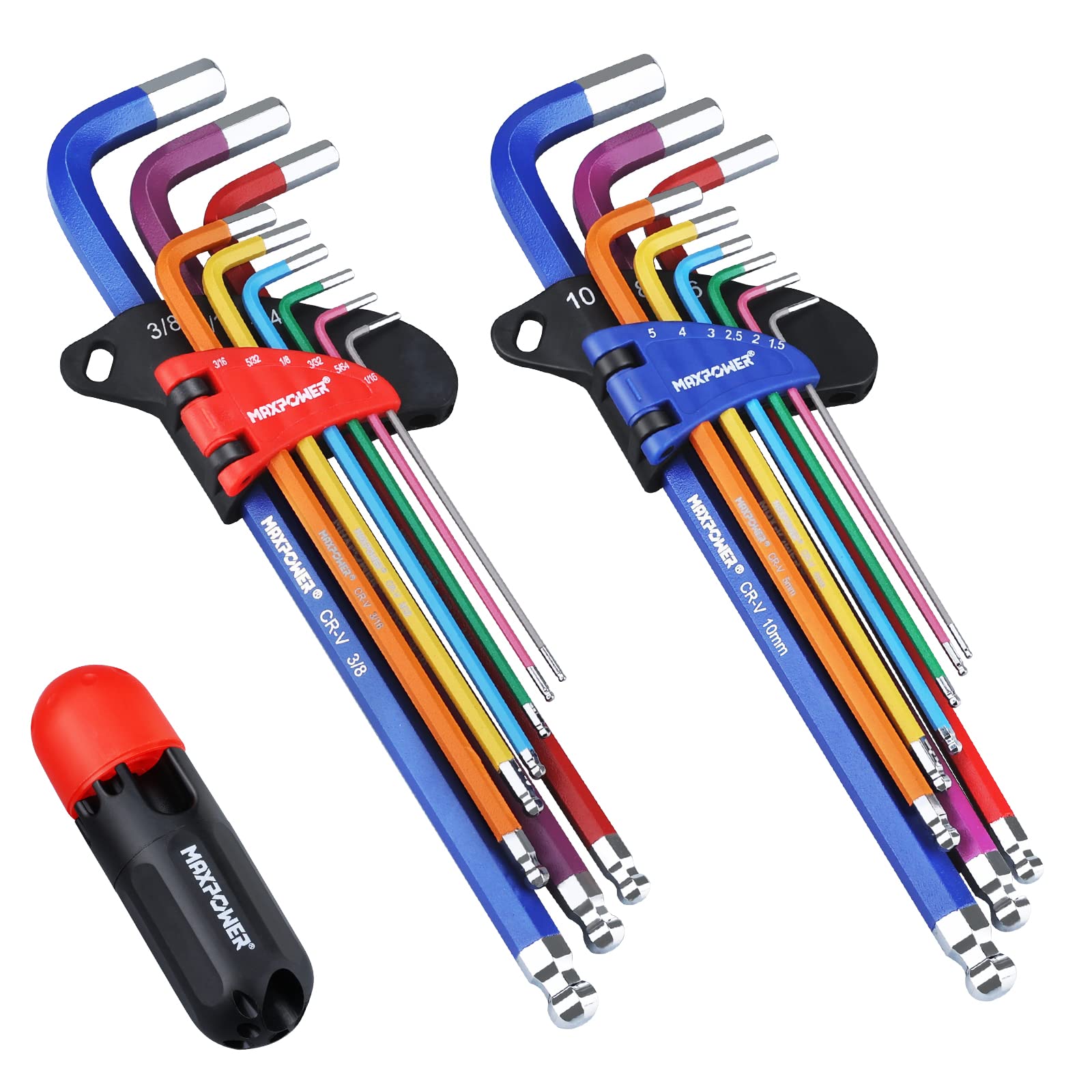 Mua 18-Piece Hex Key Allen Wrench Set, Hex Key Set SAE & Metric Extra ...