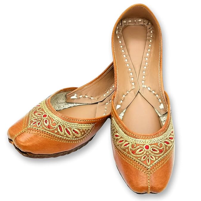 Craftlinen Handcrafted Punjabi Juti for Girls/Mojaris for Women/Punjabi ...