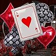 Amazon.com: 5 pcs,Poker Casino Balloon Decoration,Red Peach Plum ...