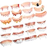 Amazon.com: Marrywindix 12 Pieces Gnarly Teeth Gag Teeth Ugly Fake ...