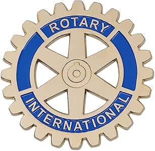 Amazon.com: Rotary International Round Gold & Blue Auto Emblem - 3 ...