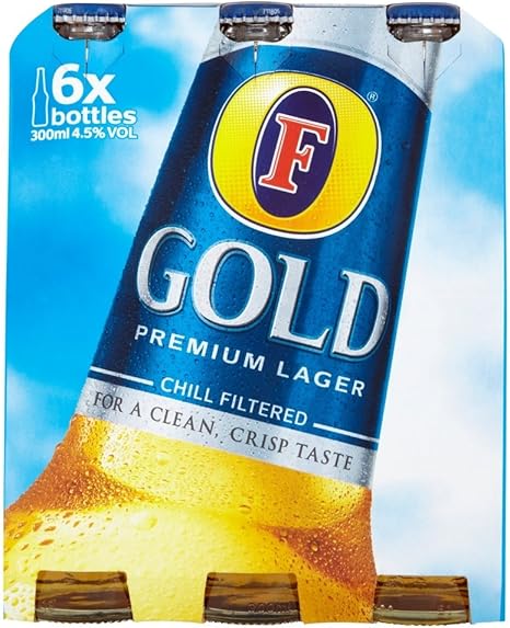 Foster's Gold Lager Beer Bottle, 6 x 300ml: Amazon.co.uk: Prime Pantry