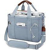 Amazon.com: KKXIU Large Canvas Tote Bag for Women with Zipper and Compartments Crossbody Work ...