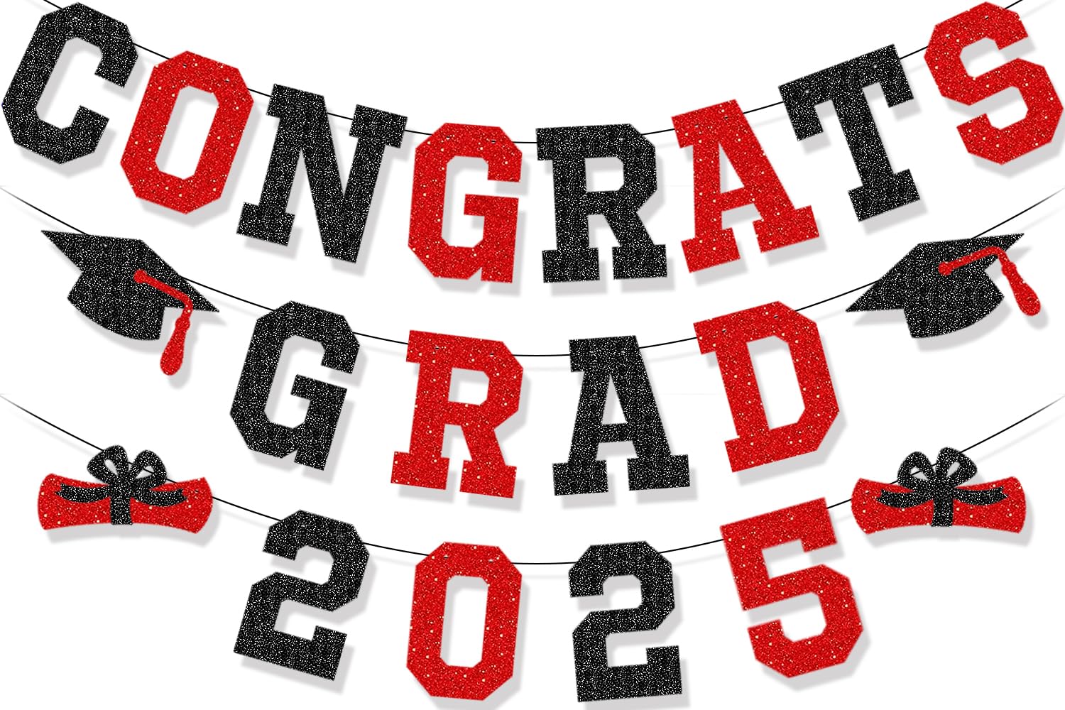 Congrats Grad 2025 Graduation Banner Congrats Grad Graduation Party ...