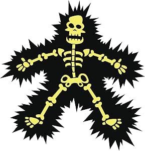 Amazon.com: Simple Electrocuted Man Skeleton Cartoon Vinyl Decal ...