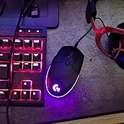 Logitech G203 Lightsync Gaming Mouse with Customizable RGB Lighting, 6 ...