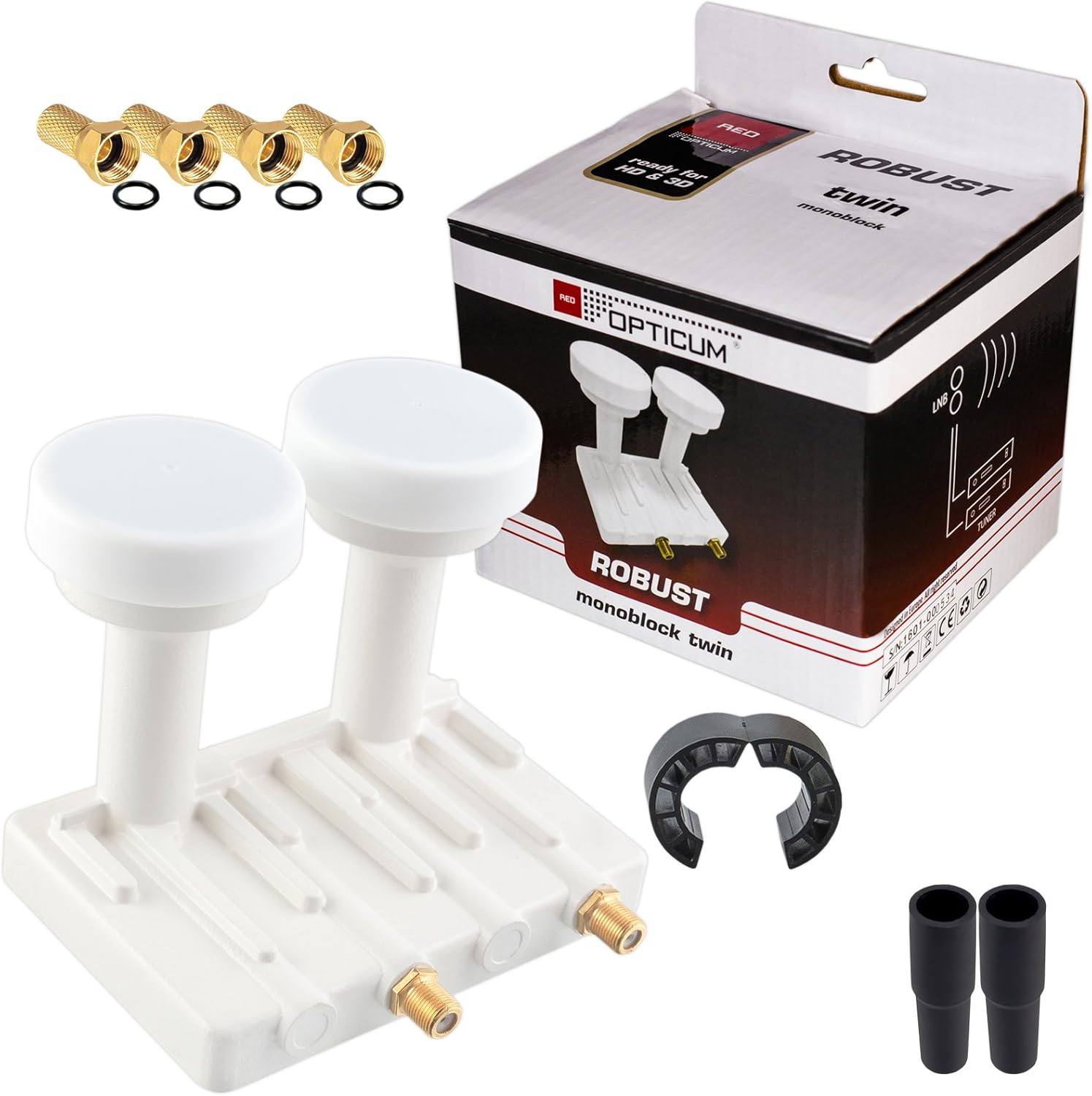 Double Monobloc LNB 0,1dB Double LNC HB NUMÉRIQUE SET 2 abonné ...