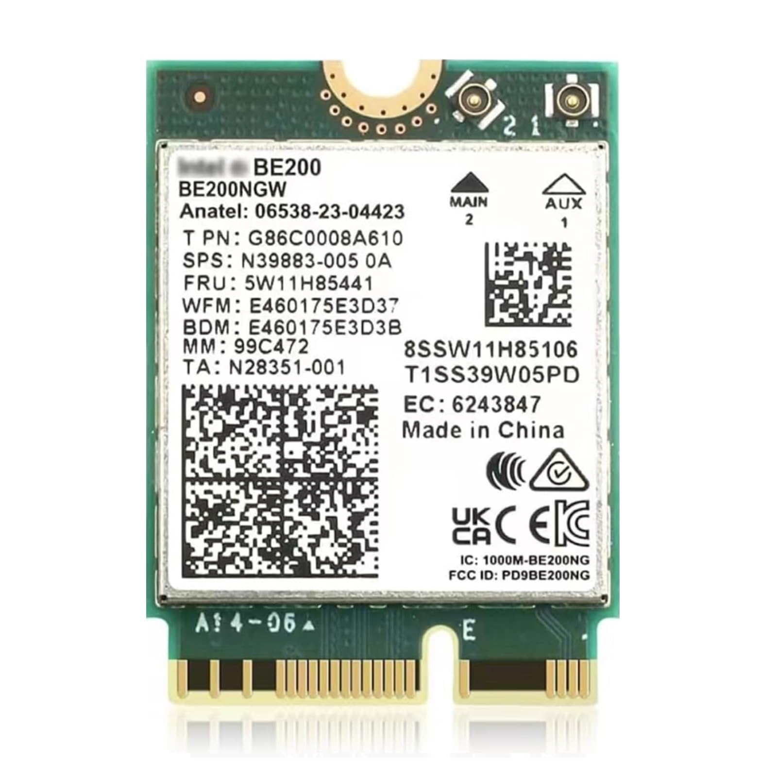 Mua Intel Wi-Fi 7 BE200NGW 802.11BE 9300Mbps WiFi Card Bluetooth 5.4 ...
