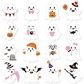 Amazon.com: JarThenaAMCS 48Pcs Halloween Ghost Cutouts Pink Cute Ghost ...