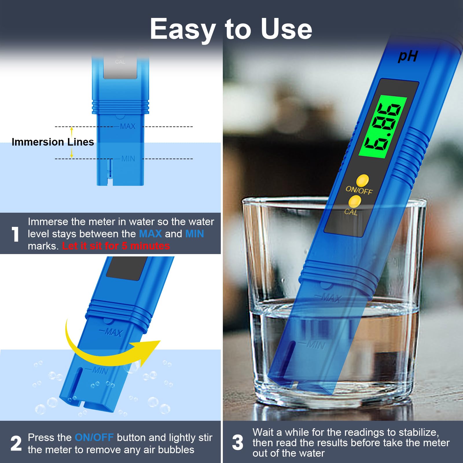 2025 All-New PH Meter For Water - High Accuracy Digital PH Tester (0.01 ...