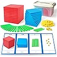 Amazon.com: XYGROOW Math Manipulatives for Kids Aged 3+.Base Ten Blocks ...