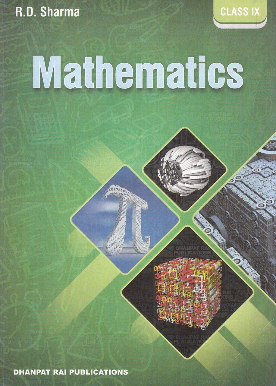 Mathematics For Class 9 By R D Sharma 2019 20 Session Old Edition