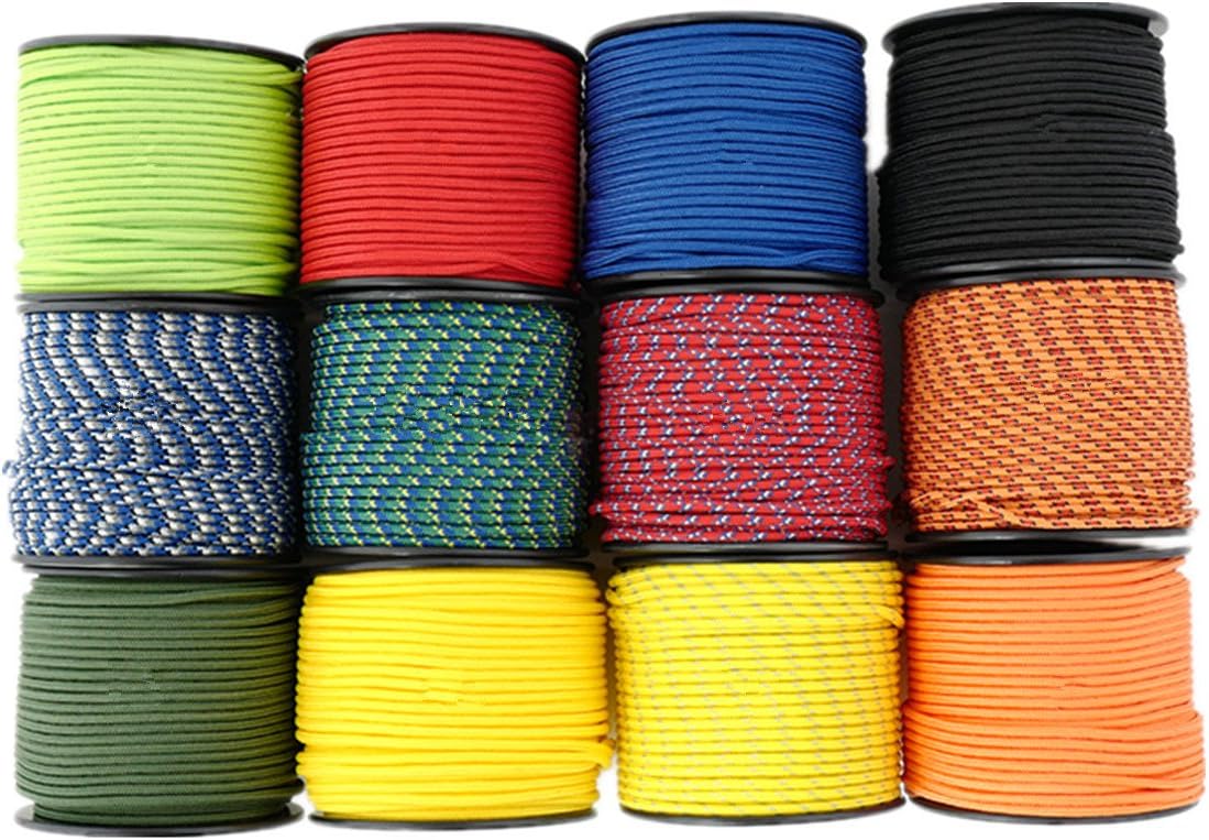 1/8''(3mm) 164ft Diamond Braid Nylon Rope, 5 Strands Paracord Utility ...