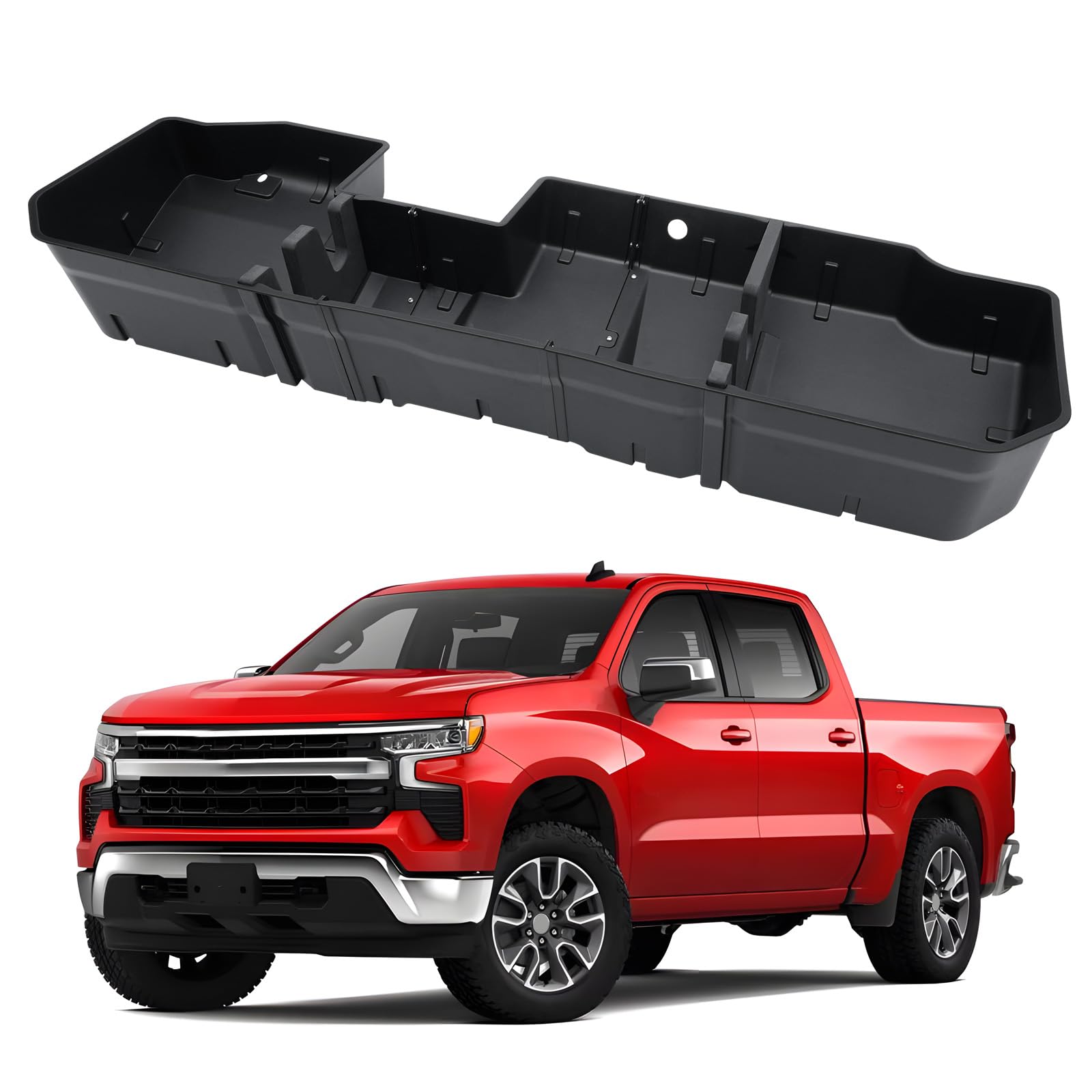 Mixsuper Liner Under Seat Storage Box for 2019-2025 2026 Chevy ...