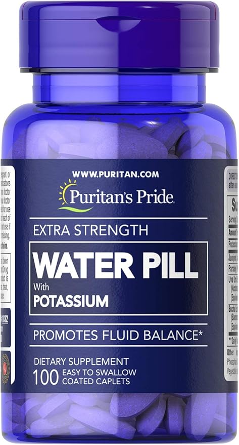 Amazon.com: Puritan's Pride Extra Strength Water Pill-100 Caplets ...
