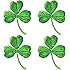 Amazon.com: Irish Clover Dark Green Embroidered Emblem Lucky Shamrock ...