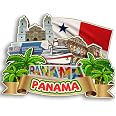Amazon.com: Panama City Panama 3D Fridge Magnet Wooden City Travel ...