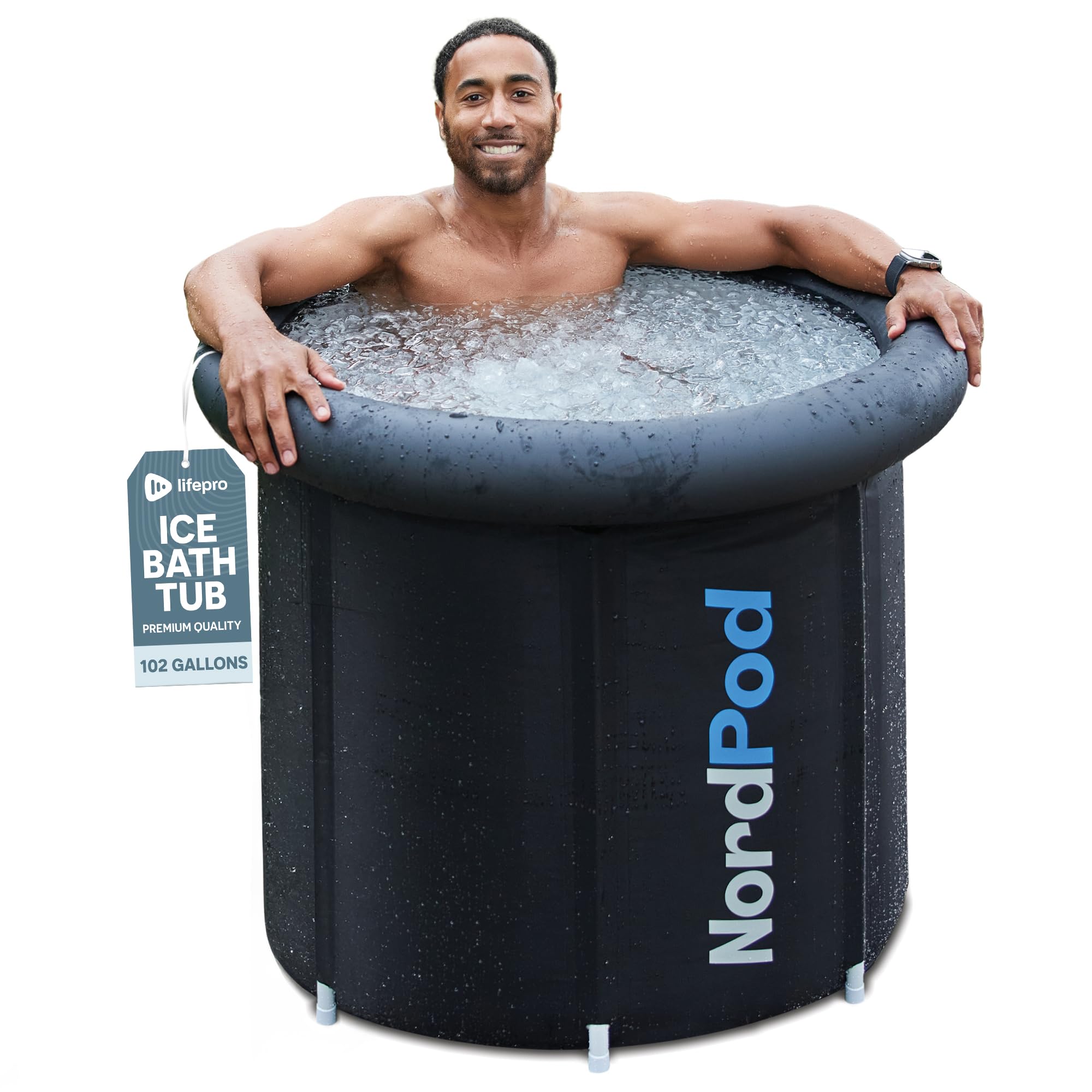 Lifepro Portable Ice Bath Tub for Cold Plunge with Cover & Storage Bag ...
