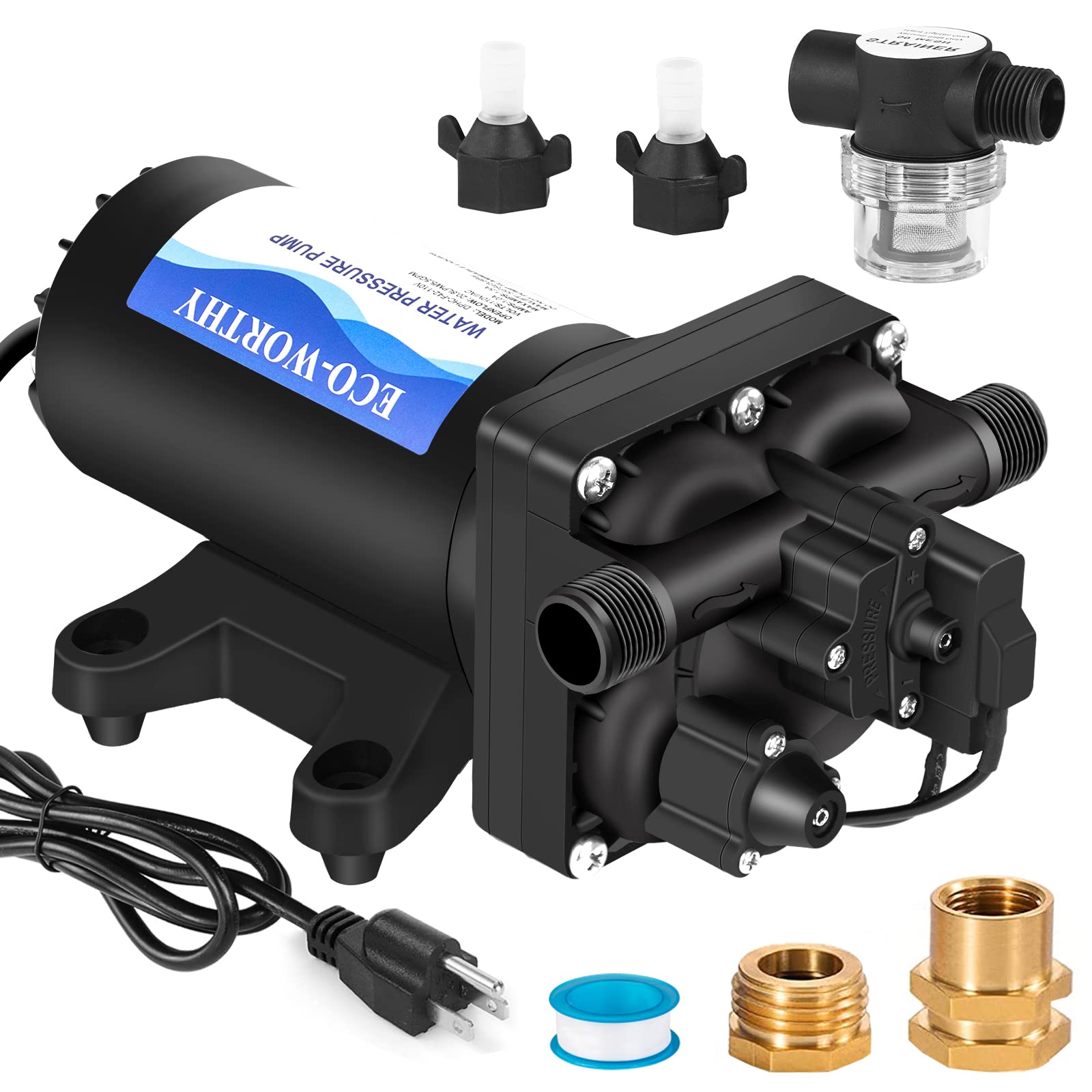 Mua ECO-WORTHY Industrial Water Pressure Diaphragm Pump 110V 5.5GPM ...