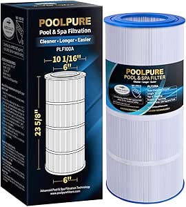 Amazon.com : POOLPURE PLF100A Pool Filter Replaces Pentair CC100 ...
