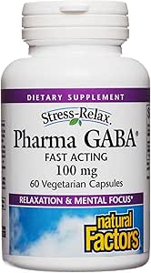 Amazon.com: Stress-Relax Pharma GABA 100 mg by Natural Factors, Non ...