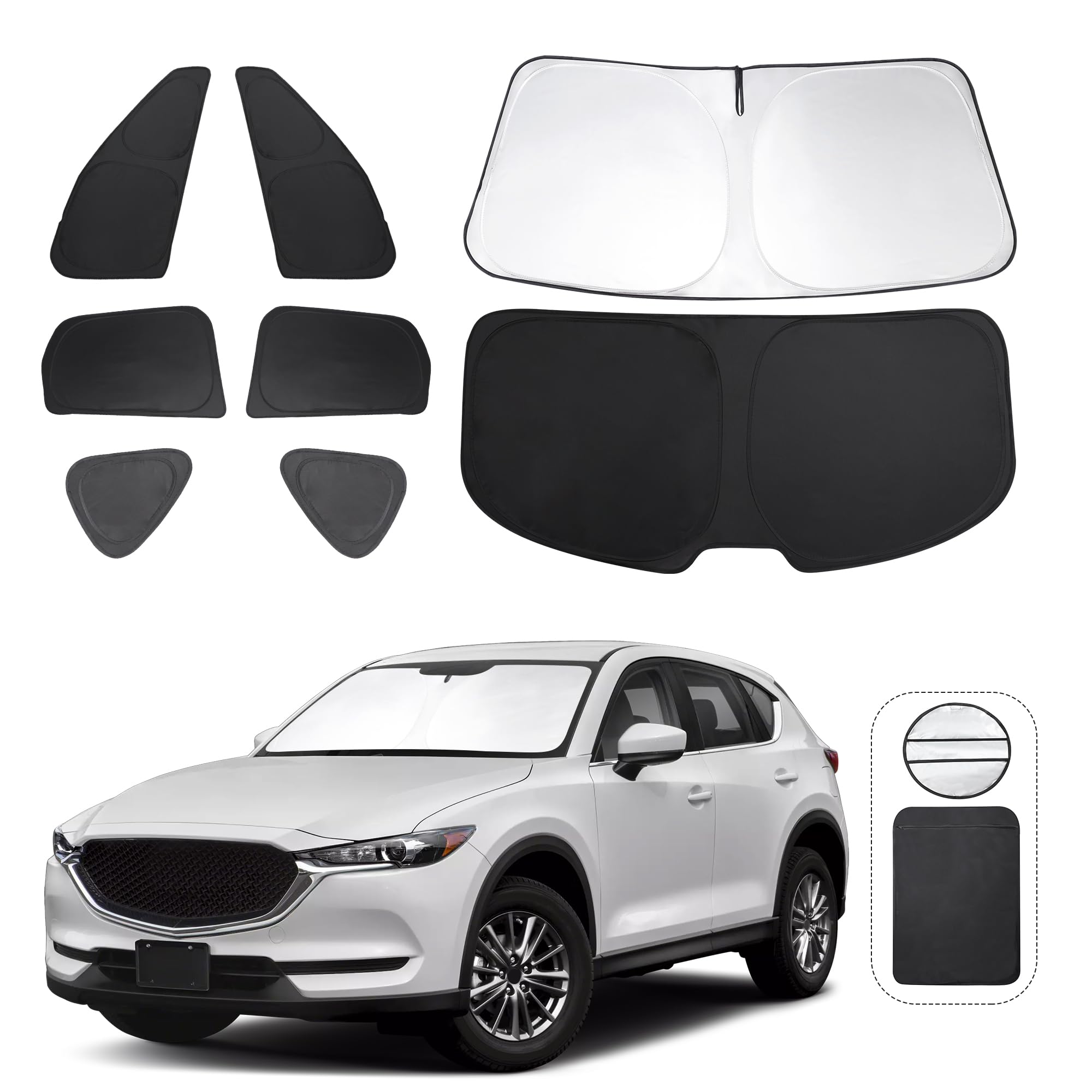 TINGLU Window Shades for Mazda CX-5 2017-2024 2025 Accessories Car Side Full Windows Rear ...