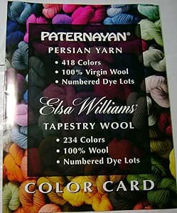 Amazon.com: Paternayan Elsa Williams Yarn Color Card Chart Tapestry ...