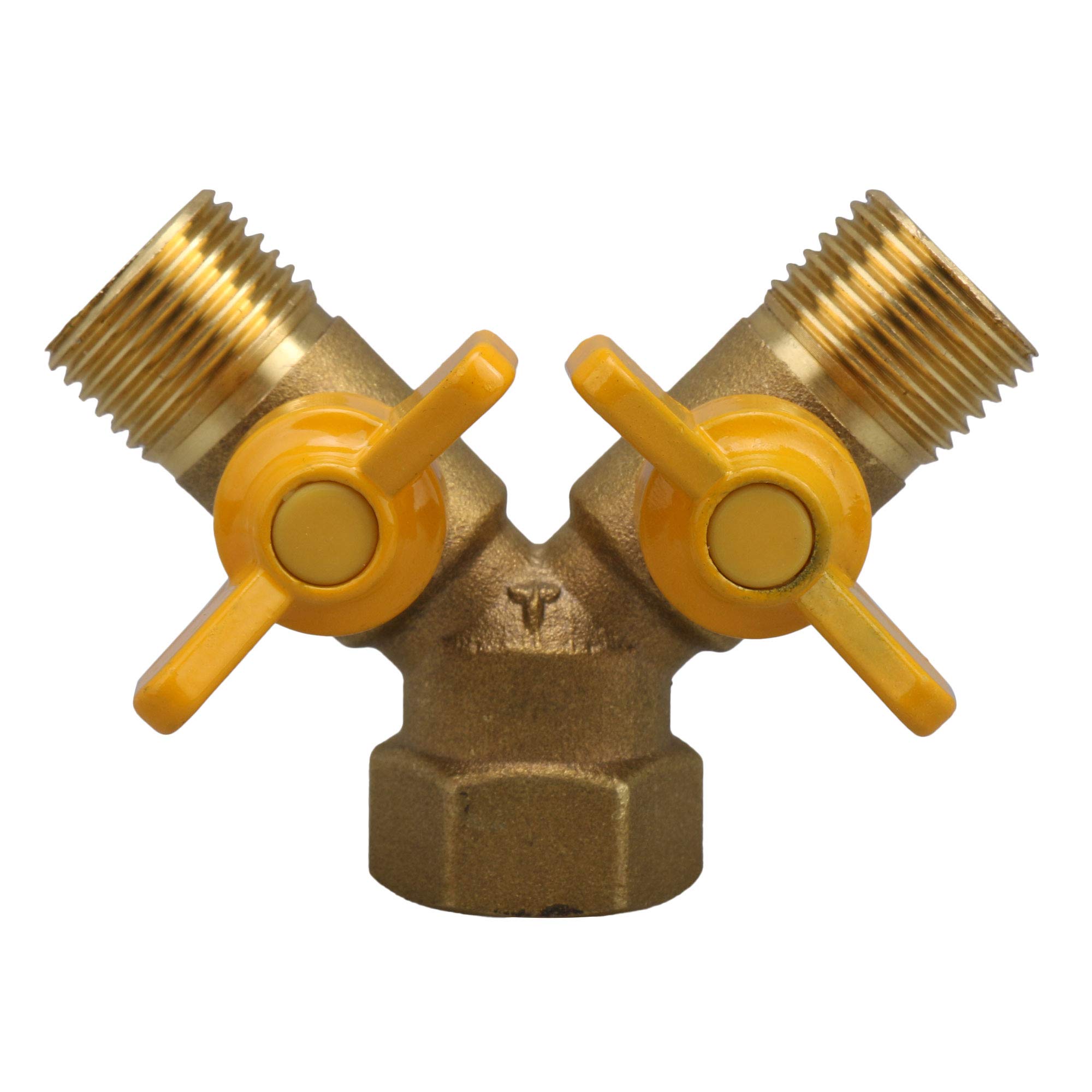 Mua Mxfans 2 Way Gas Pipe Connector Diverter Solid Brass Y Shape 601 ...