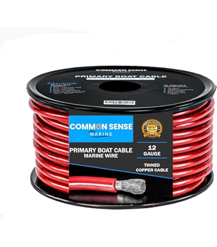4 AWG Boat Cable Tinned Copper UL 1426 5 Ft Primary Wire 4 AWG 5 Ft ...